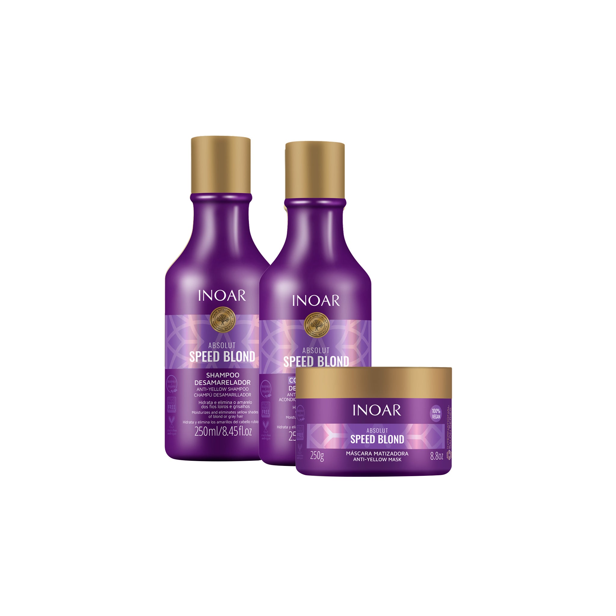 INOAR Speed Blond Shampoo 250ml | Retail Box - retailbox.co.za