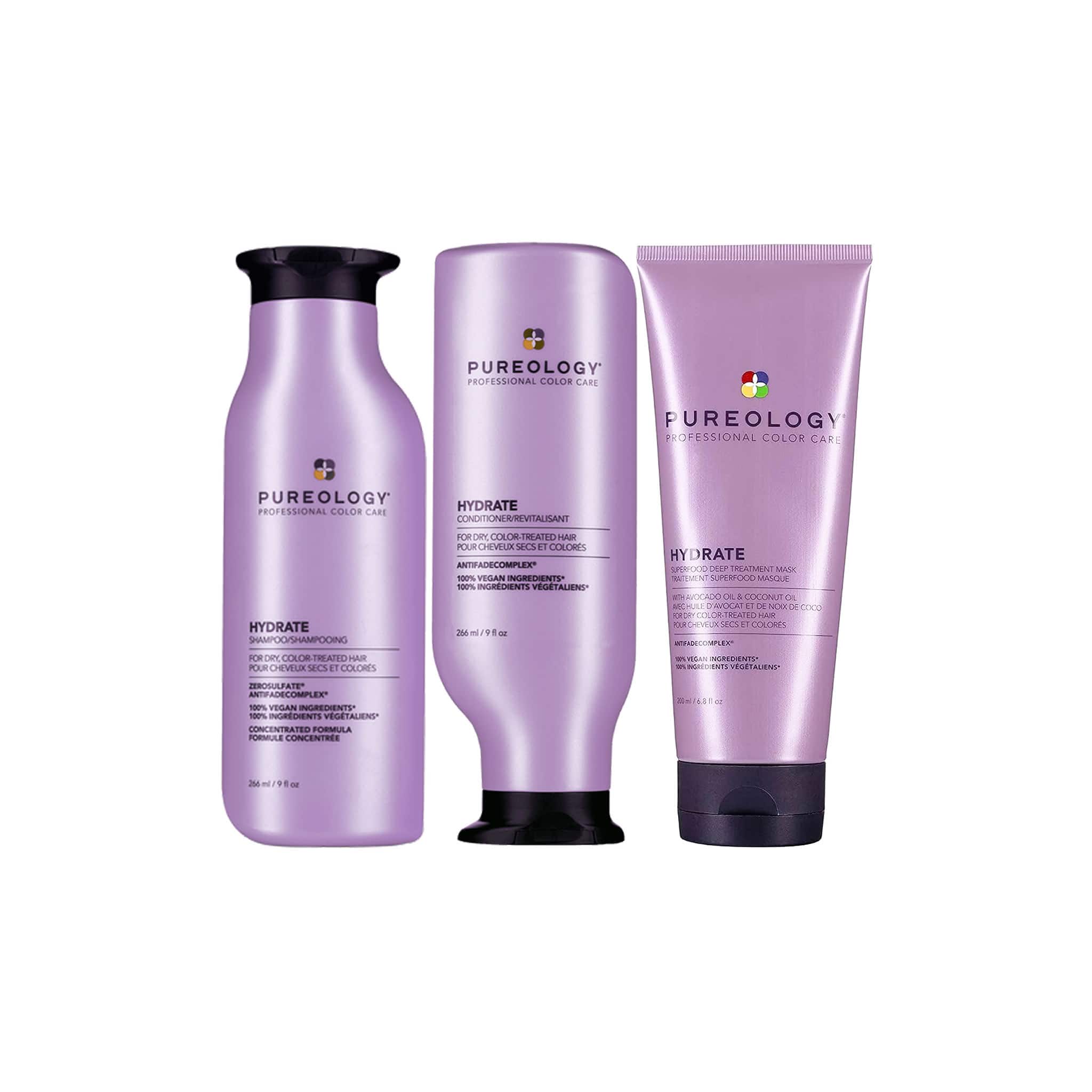 Pureology Hydrate Mask Trio - Shampoo, Conditioner & Mask - retailbox.co.za