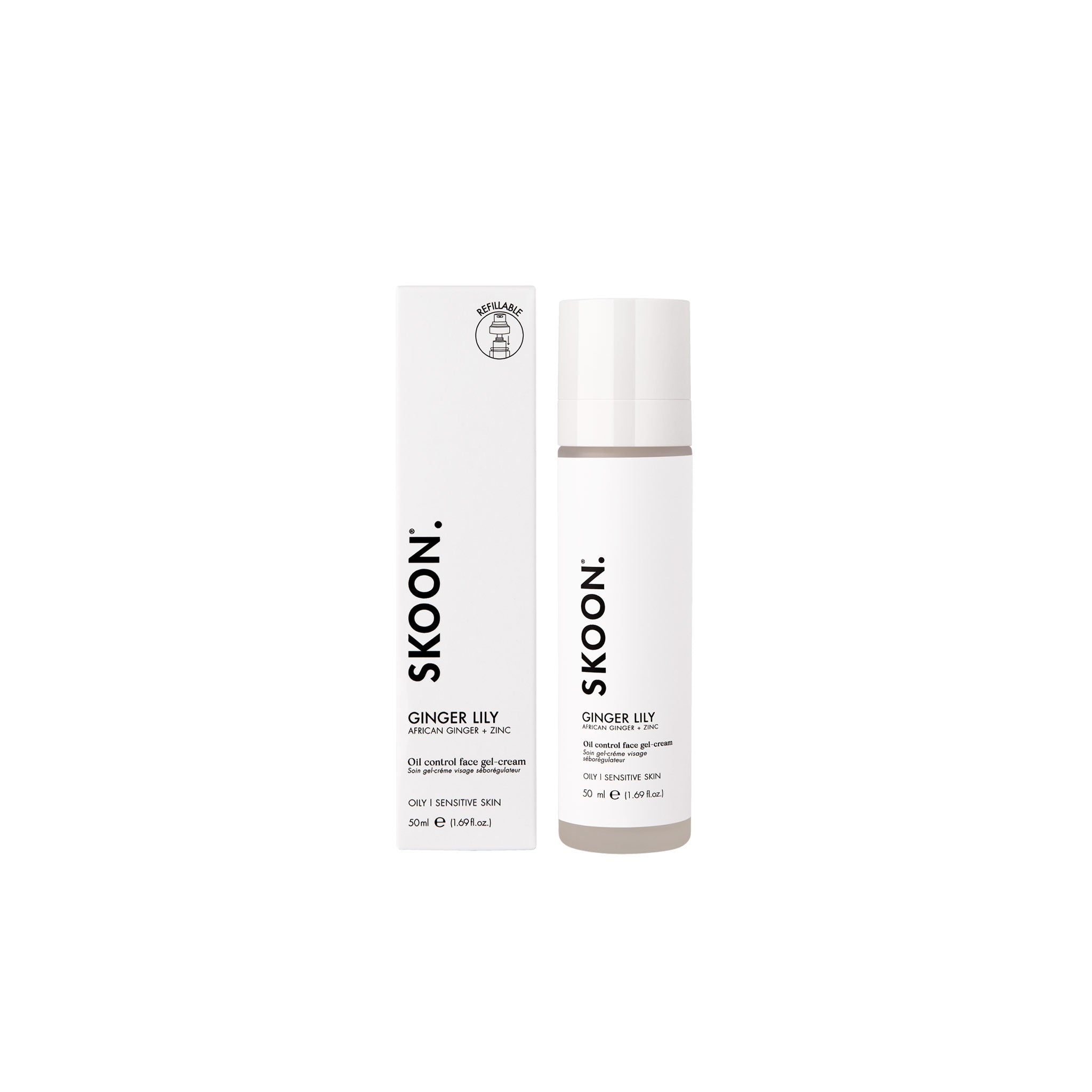 Skoon GINGER LILY Oil Control Face Gel-Cream 50ml | Retail Box ...
