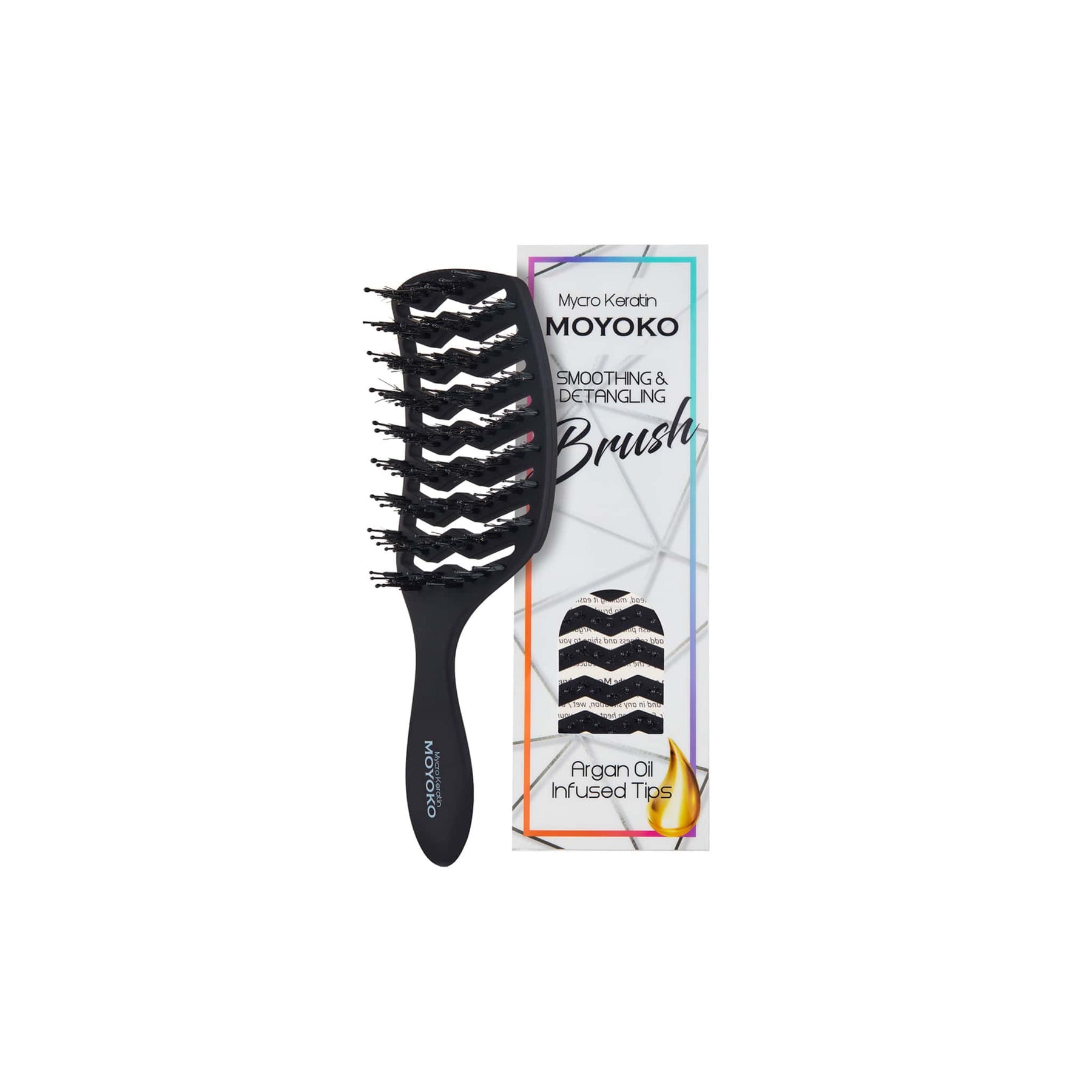 Mycro Keratin Moyoko Detangling Brush - Black